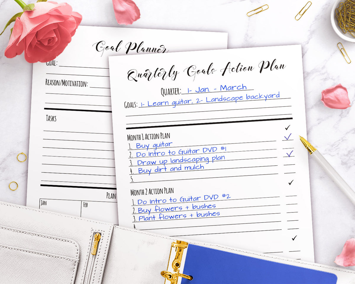 Goal Planner Printables Bundle | The Digital Download Shop