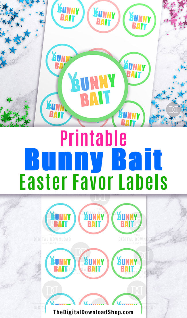 Bunny Bait Labels Printable | The Digital Download Shop