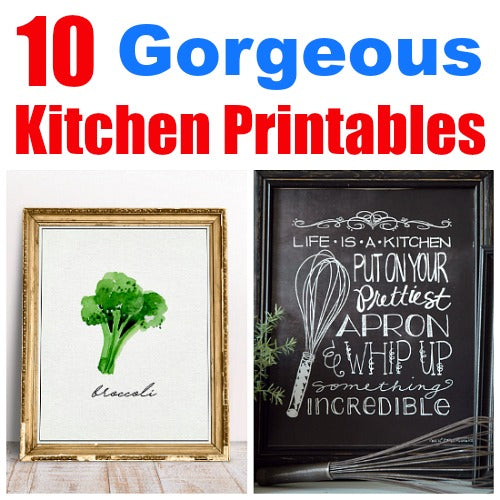 10 Gorgeous Kitchen Printables You Need to Print- Kitchen Wall Art ...