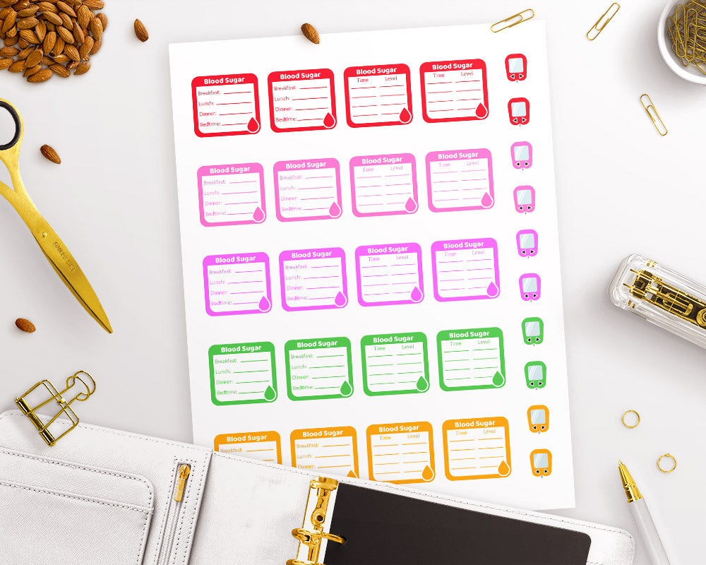 Planner Starter Kit- Health Stickers | The Digital Download Shop