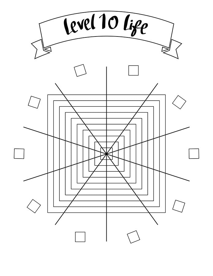 Level 10 Life Square Printable | The Digital Download Shop