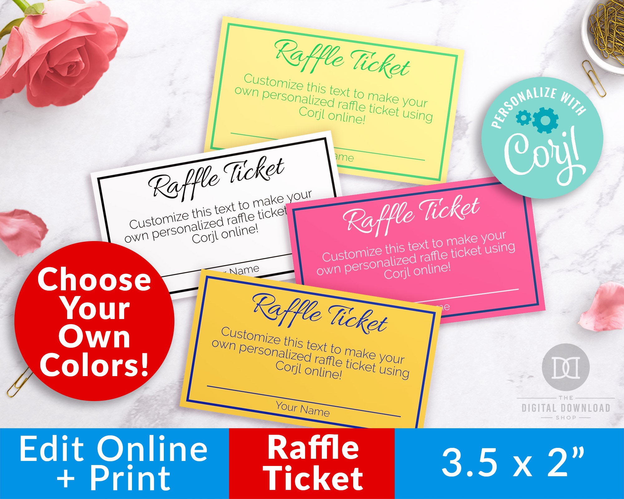 Yellow Raffle Ticket Clip Art