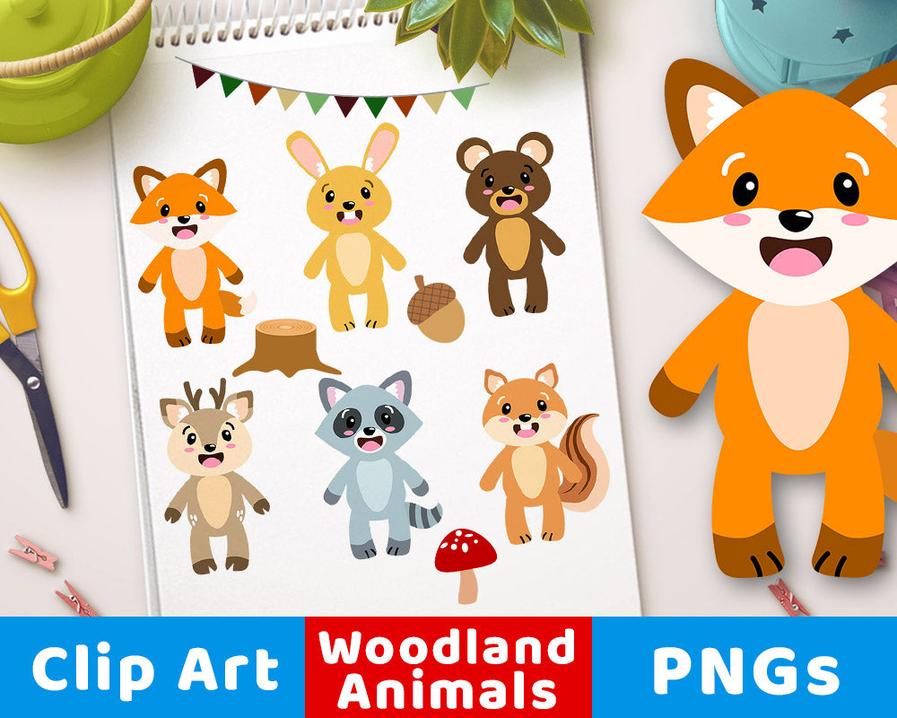 Woodland Animals Clip Art
